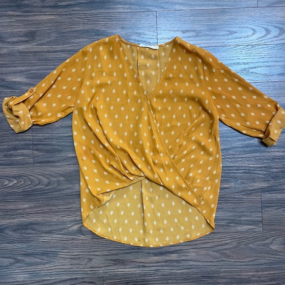 Lush | Tops | Lush Crossover Blouse Sz Xs | Poshmark